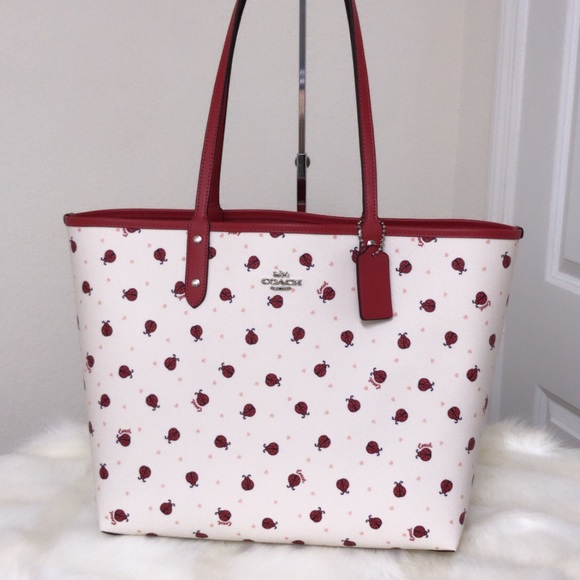 Coach | Bags | Coach Reversible City Tote With Ladybug Print | Poshmark